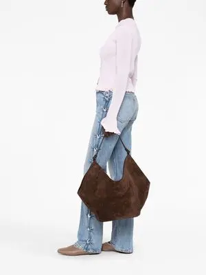 Khaite Lotus Medium Suede Tote Bag