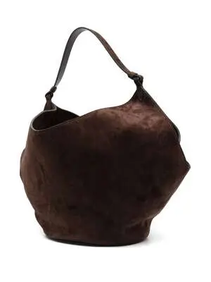 Khaite Lotus Medium Suede Tote Bag