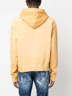 Dsquared2 Logo Print Distressed Hoodie