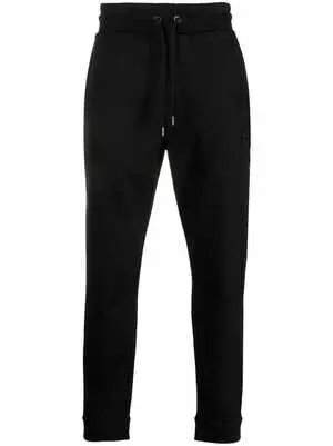 BOSS Logo-patch Slim Track Trousers - Black