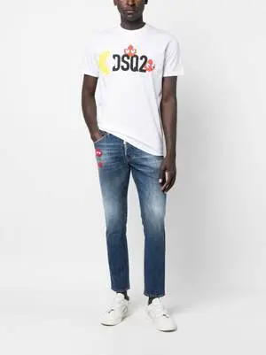 Dsquared2 Slim-cut Cropped Jeans