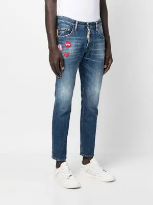 Dsquared2 Slim-cut Cropped Jeans