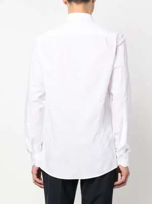 BOSS Straight-cut Cotton Shirt - White