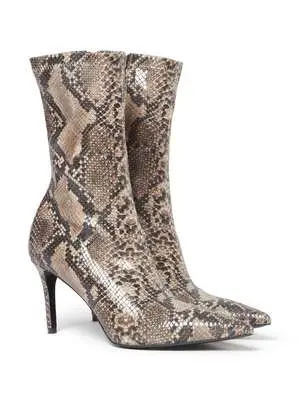 Stella McCartney Python-print Ankle Boots