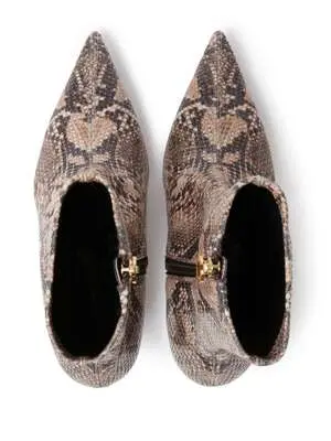 Stella McCartney Python-print Ankle Boots