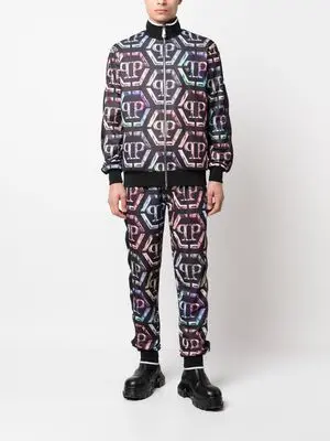 Philipp Plein Logo-print Stretch-cotton Tracksuit