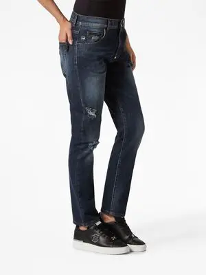 Philipp Plein Distressed-effect Denim Trousers