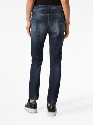 Philipp Plein Distressed-effect Denim Trousers