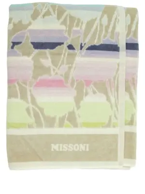 Missoni Floral-pattern Bath Towel - Green