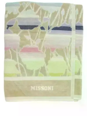 Missoni Floral-pattern Bath Towel - Neutrals