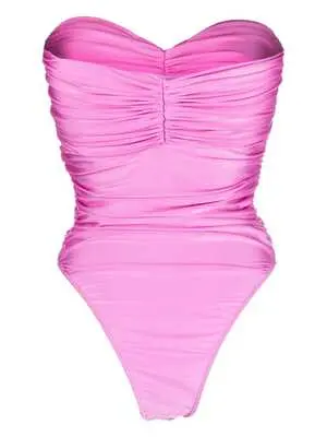 Amen Strapless Cut-out One-piece Swimsuit