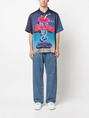 BLUE SKY INN Logo-print Short-sleeved Shirt