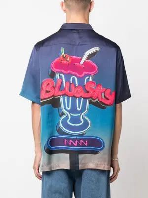 BLUE SKY INN Logo-print Short-sleeved Shirt