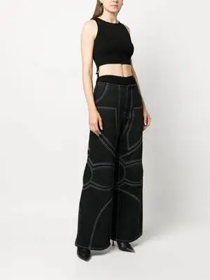 Patrizia Pepe Ribbed-knit Sleeveless Bodysuit