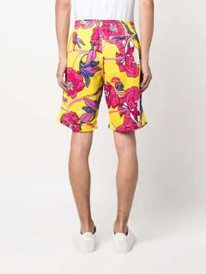 P.a.r.o.s.h Floral-print Knee-length Shorts