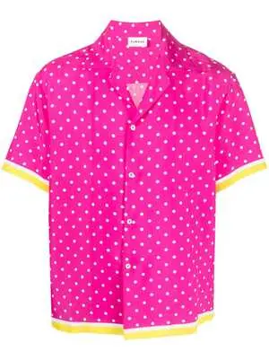 P.a.r.o.s.h Polka-dot Print Silk Shirt - Pink