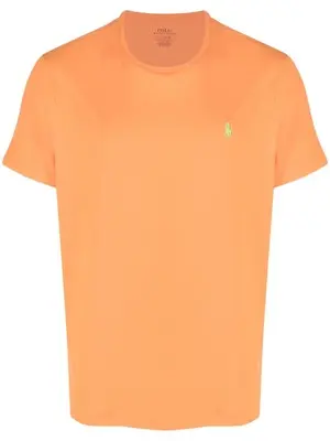 Polo Ralph Lauren Embroidered-logo Cotton T-shirt - Orange