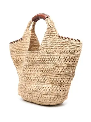 Ba&sh Ara Raffia Tote Bag