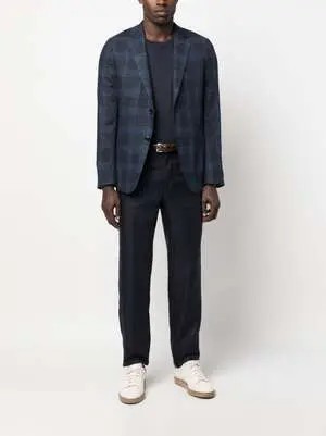 Zegna Mid-rise Trousers - Blue
