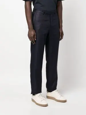 Zegna Mid-rise Trousers - Blue