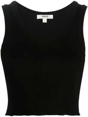AGOLDE Ribbed-knit Sleeveless Top