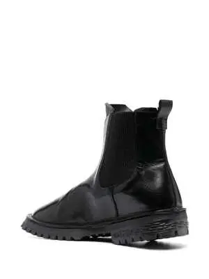 Moma Elasticated-side-panels Leather Boots