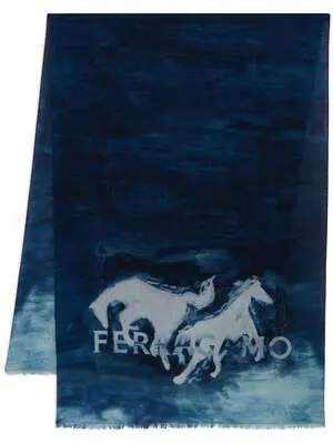 Ferragamo Printed Scarves For Men