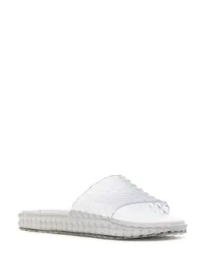 Y/project X Melissa Textured Slides - White