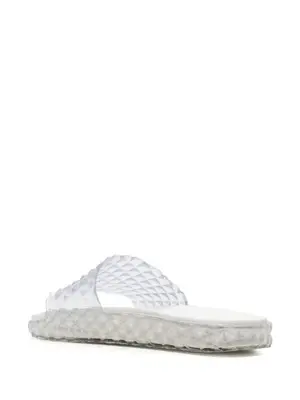 Y/project X Melissa Textured Slides - White