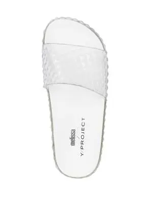 Y/project X Melissa Textured Slides - White