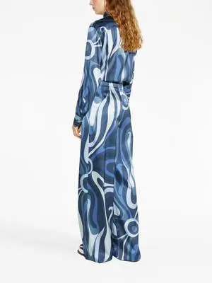 Emilio Pucci Abstract-print Silk Culottes