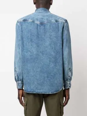 DIESEL D-ocean Washed-denim Shirt
