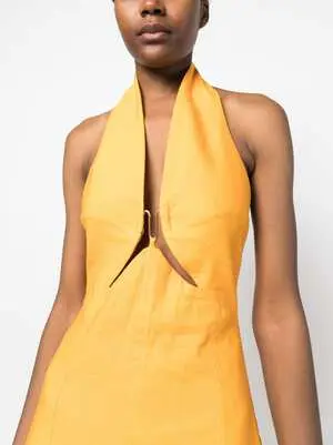 Cult Gaia Rumi Halterneck Mini Dress
