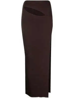 Christopher Esber Slash-detail Maxi Skirt - Brown