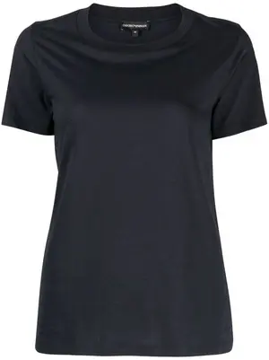 Emporio Armani Round-neck Cotton T-shirt - Blue