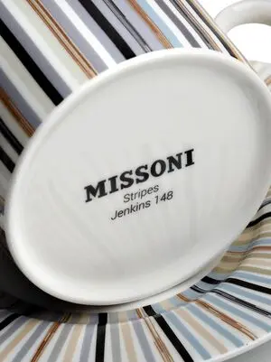 Missoni Jenkins Stripe Tea Set - White