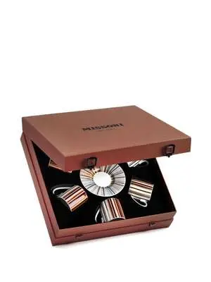 Missoni Jenkins Stripe Tea Set - White