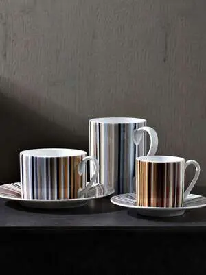 Missoni Jenkins Stripe Tea Set - White