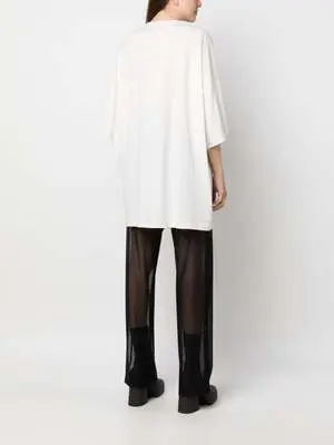 Rick Owens Logo-embossed T-shirt - Neutrals