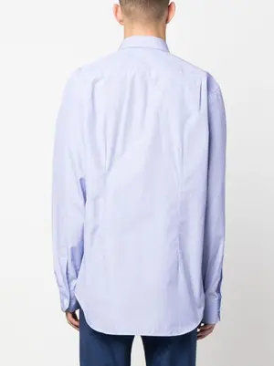 Paul Smith Long-sleeved Cotton Shirt - Blue