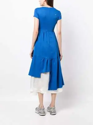 ADER ERROR Layered Asymmetric Midi Dress