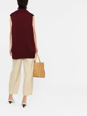 JIL SANDER Knitted High-neck Vest