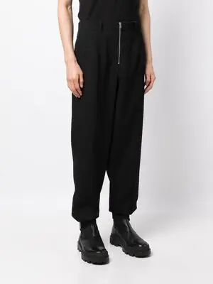JIL SANDER Zip-fastening Wool Tapered Trousers