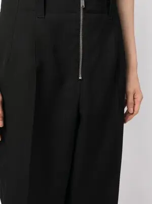 JIL SANDER Zip-fastening Wool Tapered Trousers