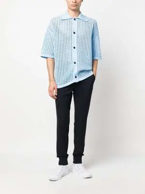 WOOYOUNGMI Logo Plaque Tailored Trousers