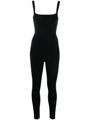Victoria Beckham Square-neck Sleeveless Jumpsuit - Black
