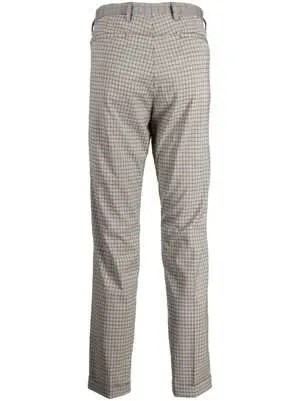 Paul Smith Check-pattern Stretch-wool Trousers