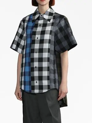 ADER ERROR Ombré-check Shirt - Grey