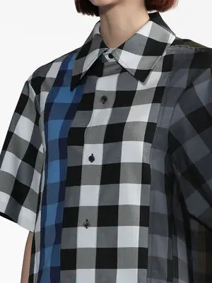 ADER ERROR Ombré-check Shirt - Grey