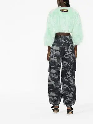 Dsquared2 Camouflage Cargo Trousers - Black